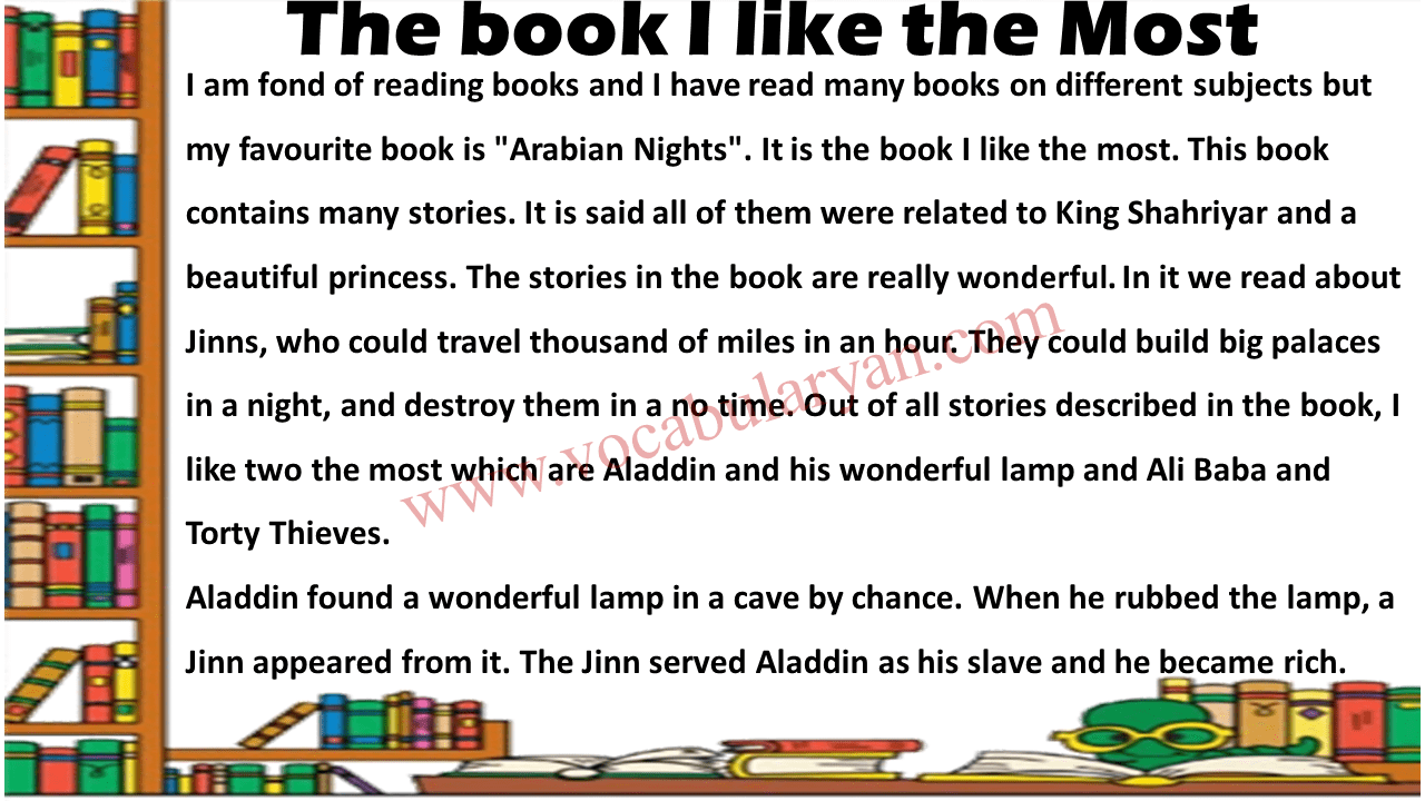 My Favourite Book Essay For Class 4 VocabularyAN