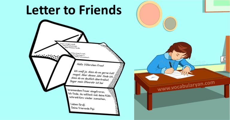 Letters to Friends on Different Topics – VocabularyAN