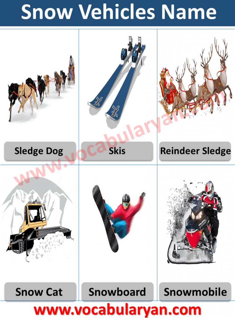 100 Vehicles Names with Pictures by Types – VocabularyAN