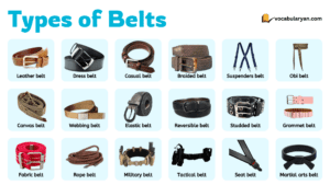 Different Types of Belts – Learn Their Uses & Names
