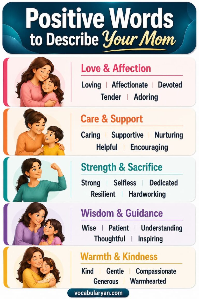 100+ Positive Words to Describe Your Mom With Examples – VocabularyAN